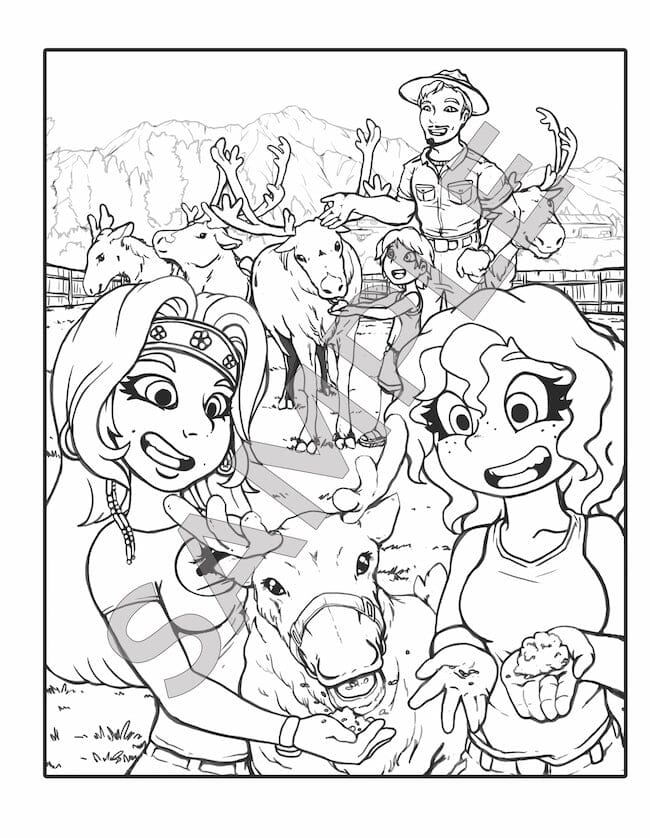 The Alaska Frontier Coloring Adventure Book | Alaskan Coloring Books