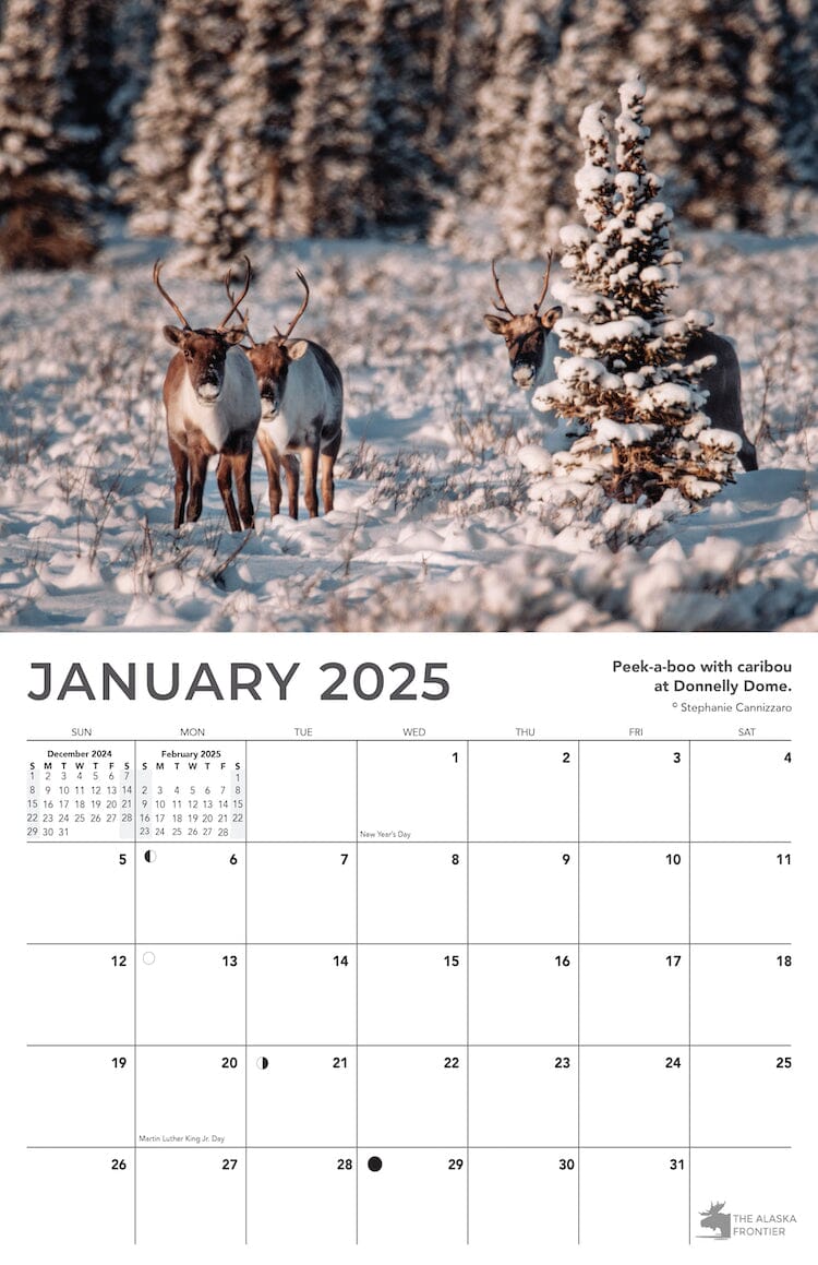 2025 Alaska Wildlife Calendar | Get Free Shipping - The Alaska Frontier