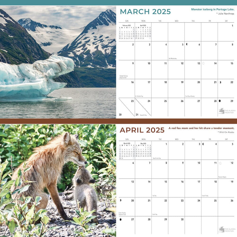 2025 Alaska Desk Calendar | Sits On Any Flat Surface - The Alaska Frontier