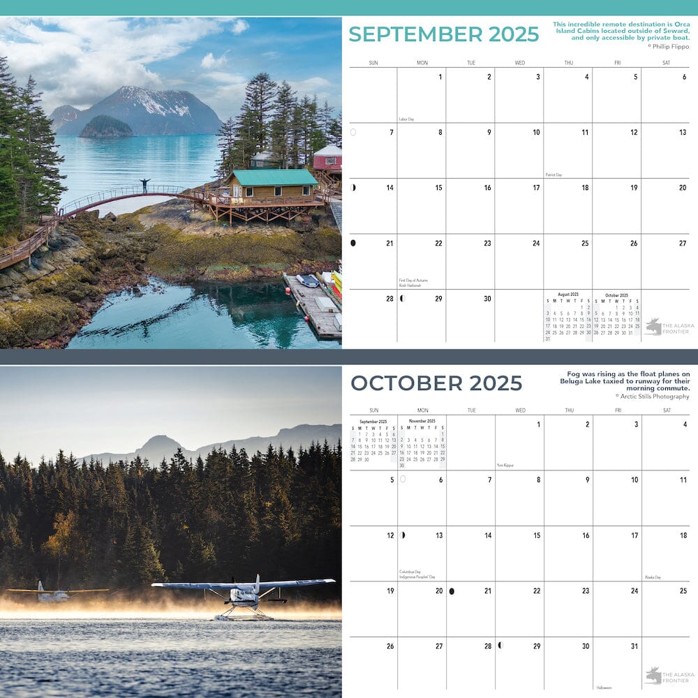 2025 Alaska Desk Calendar | Sits On Any Flat Surface - The Alaska Frontier