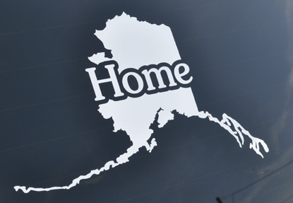 Alaska Home Window Sticker | Alaska Window Decal - The Alaska Frontier